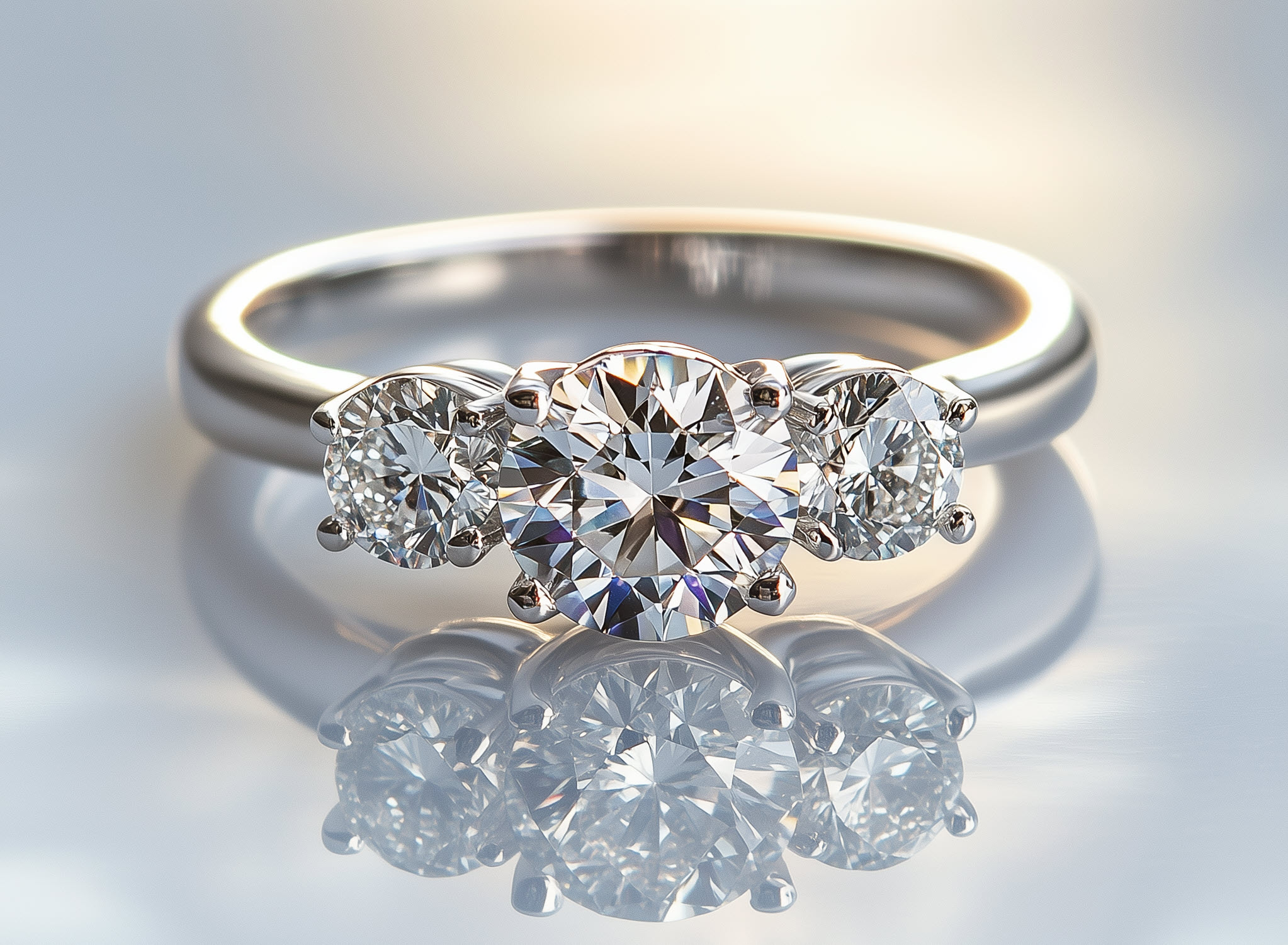 Shop 3 Stone Engagement Rings | Latest Luxury Design by Anjolee