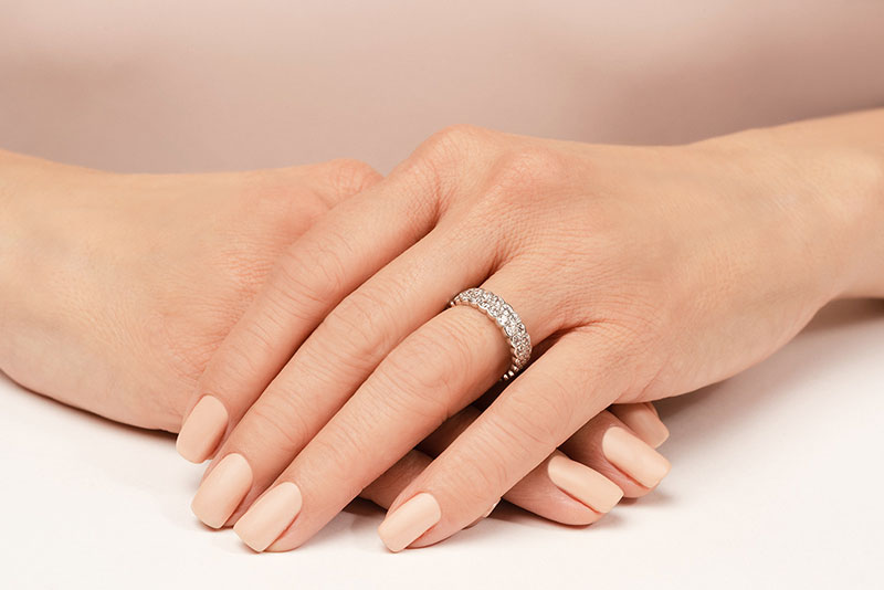 Double Diamond Eternity Ring