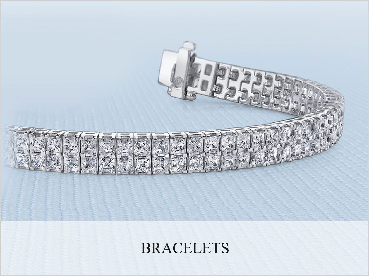 Diamond Tennis Bracelets, Earrings, Necklaces, Wedding Rings